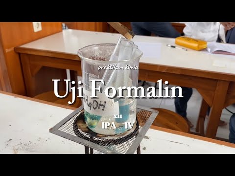 Uji gugus fungsi aldehida formalin || kelompok 9 - YouTube