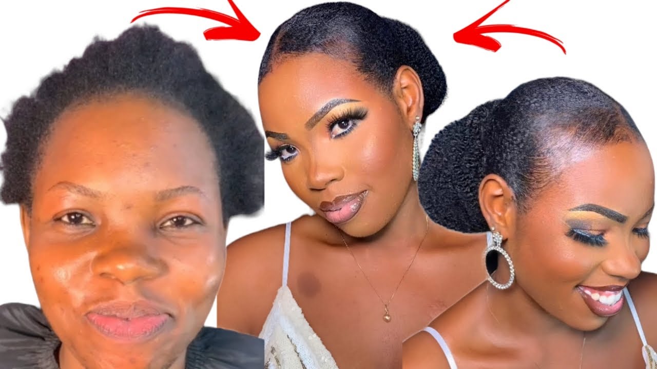 QUICK AND EASY PACKING GEL TUTORIAL ON SHORT NATURAL HAIR 😱🔥 #HAIR # ...