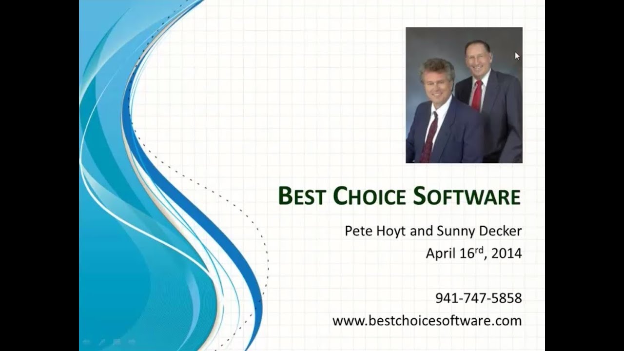 April 16th, 2014 Best Choice Software Webinar - YouTube