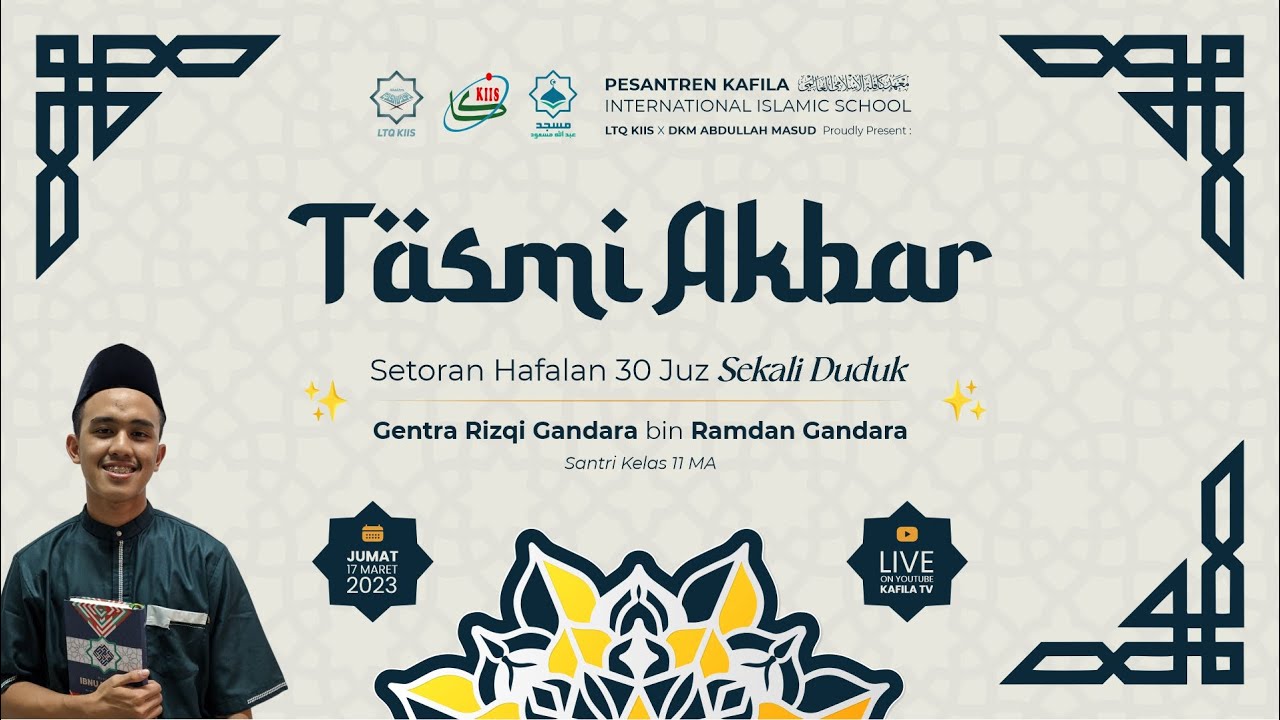 🔴Part 2 Tasmi Akbar 30 Juz oleh Gentra R. Gandara - YouTube