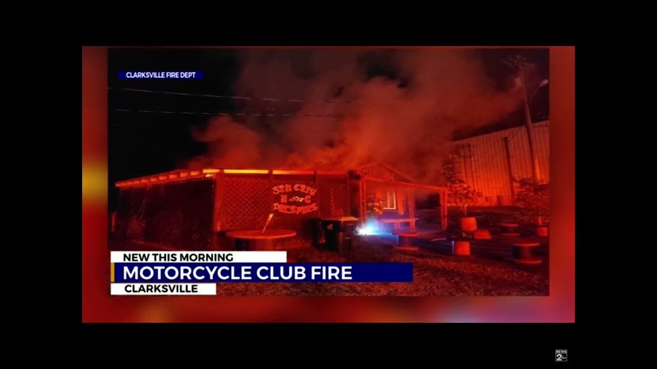Sin City Deciples MC clubhouse catches fire - YouTube
