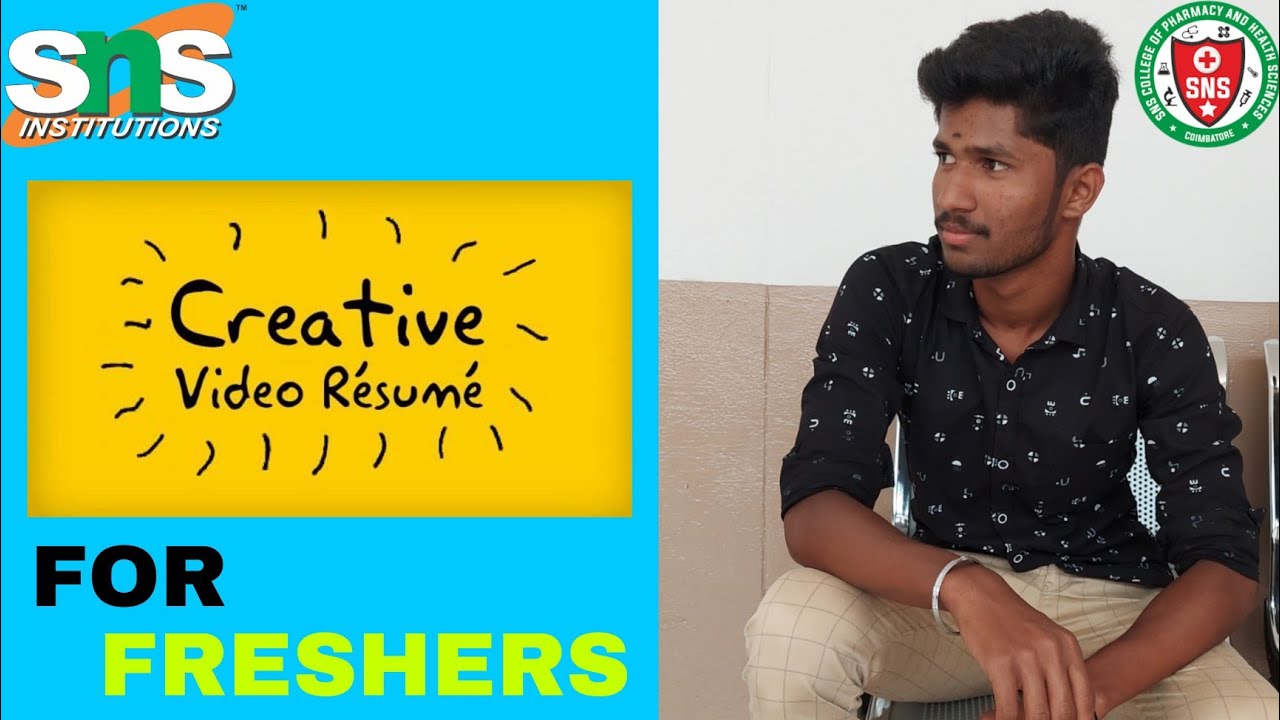 Sample Video Resume for Freshers | Tamil | Thiru VJ - YouTube