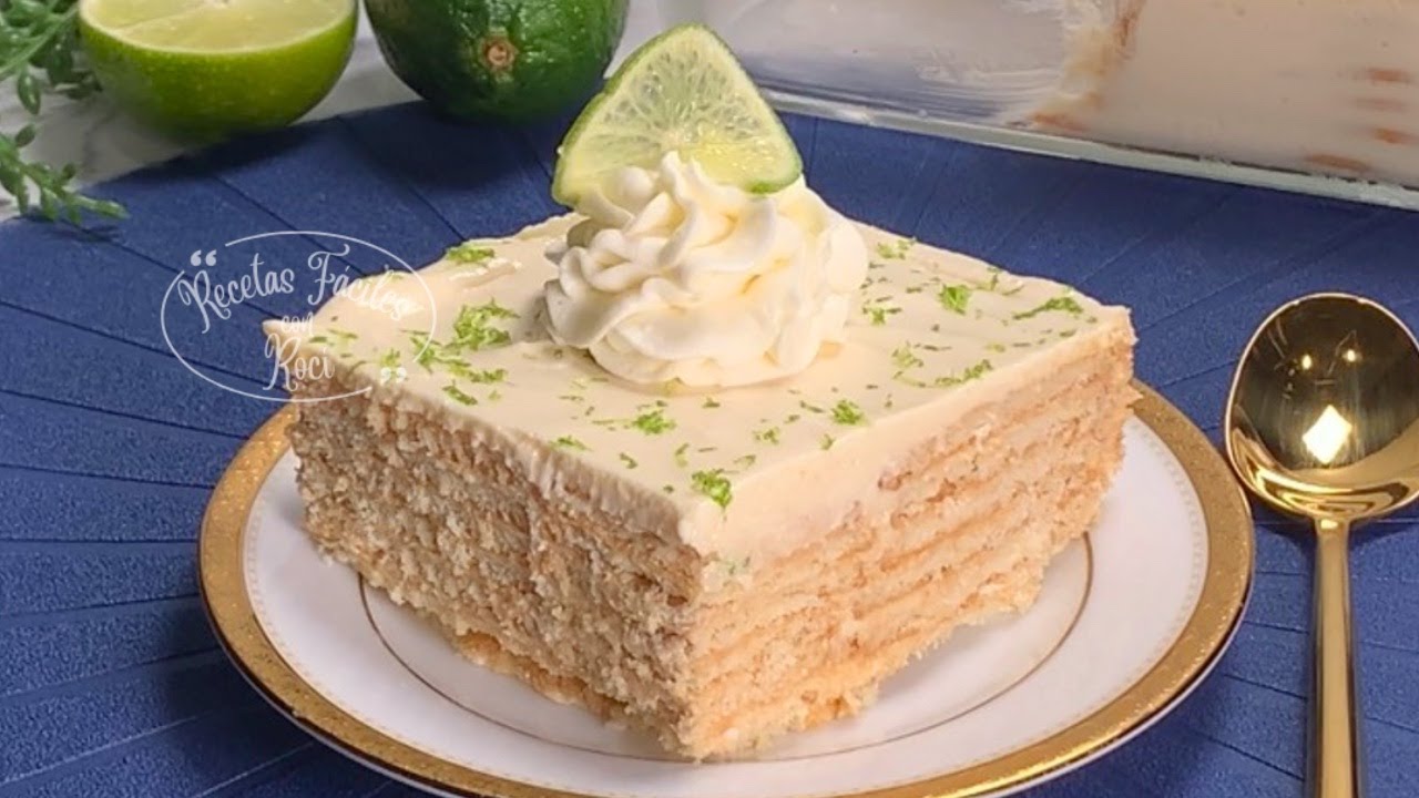 CARLOTA DE LIMÓN | Postre de Galletas María | Cómo hacer Carlota de Limón - YouTube