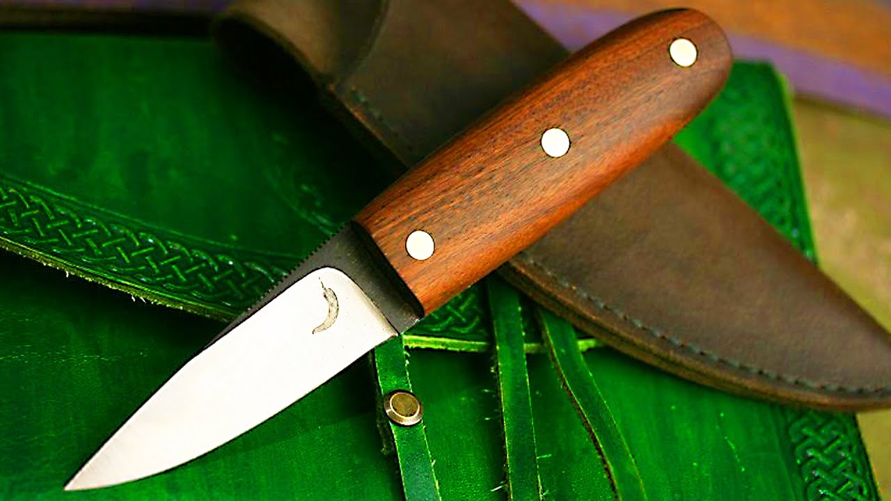 A SMALL WOOD CARVING KNIFE [Trollsky Knifemaking] - YouTube