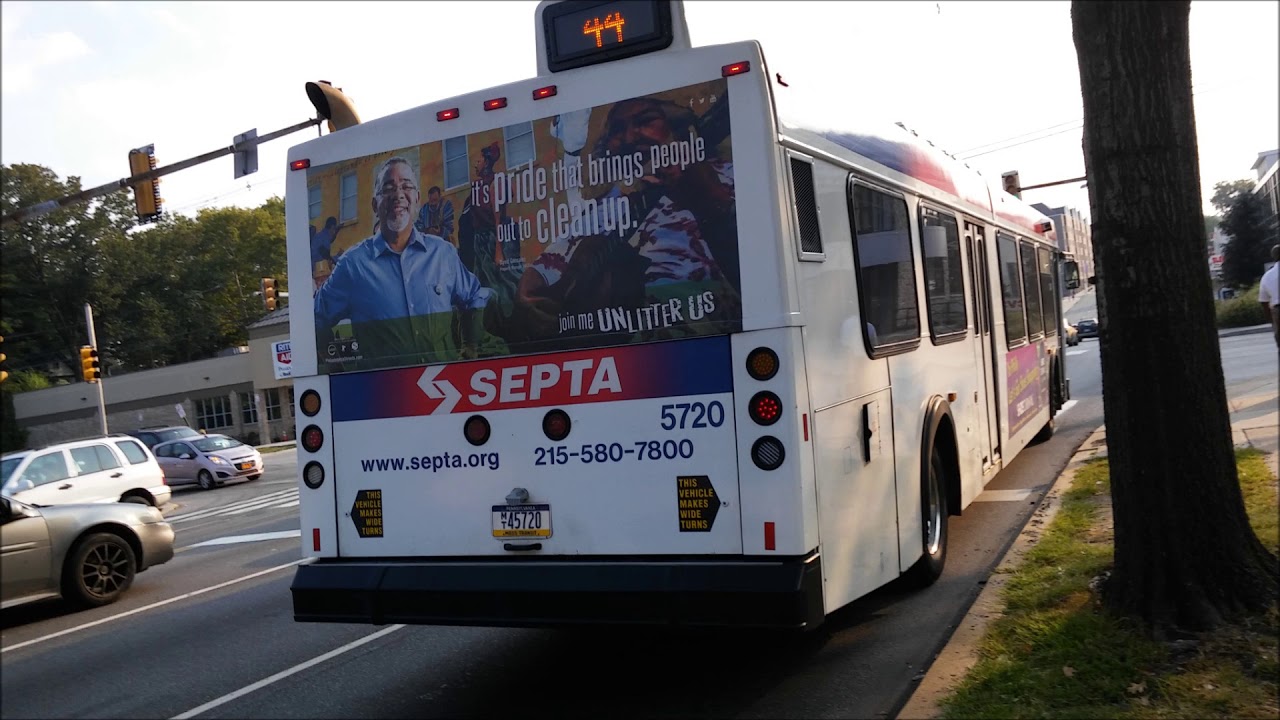 SEPTA Route 44: 2004 New Flyer D40LF #5720 Audio - YouTube