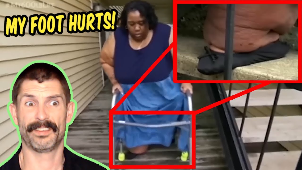June Is TOO OBESE For SHOES: My 600 Pound Life - YouTube