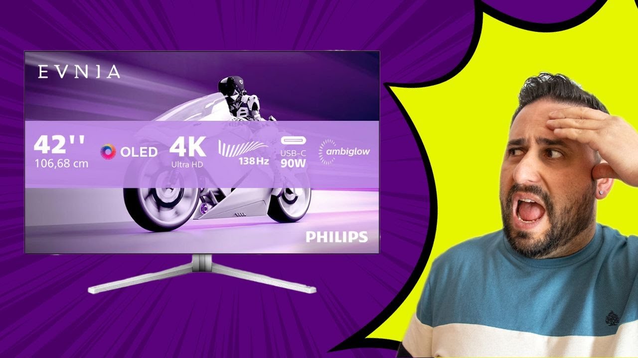 Review do Philips Evnia 42M2N8900: Um monitor OLED de tirar o fôlego - YouTube