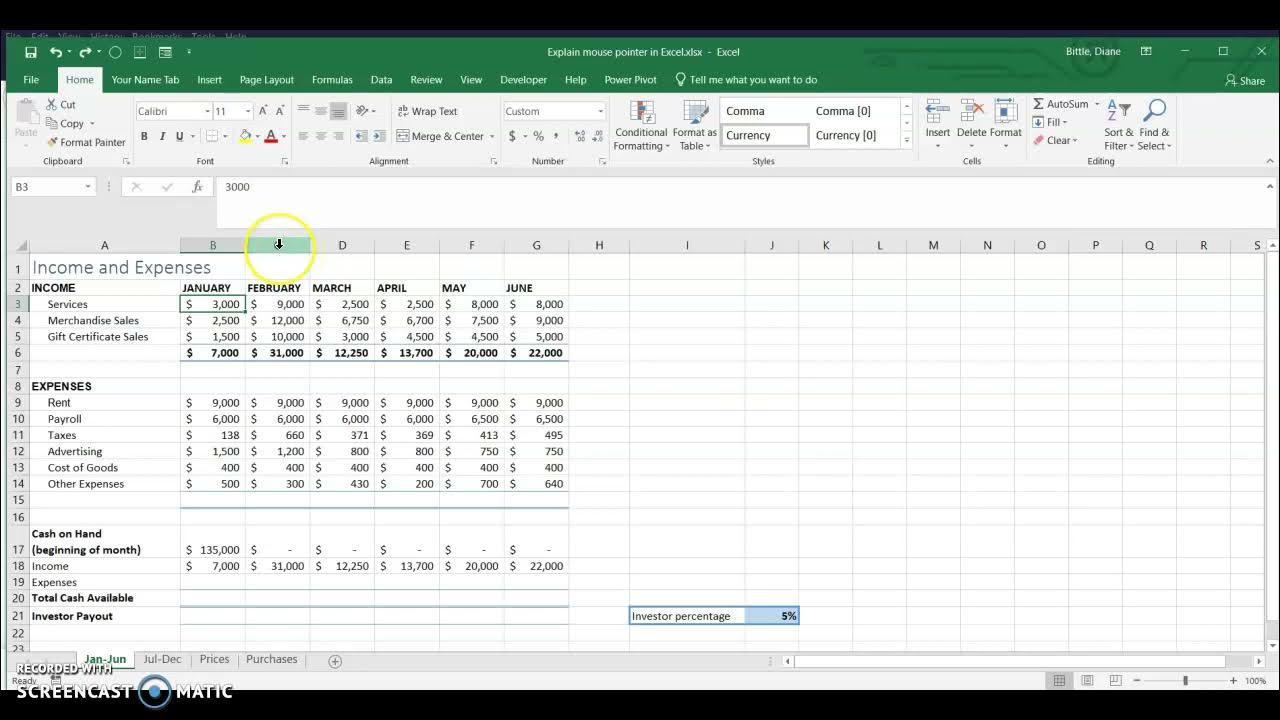 Mouse Pointers in Excel - YouTube