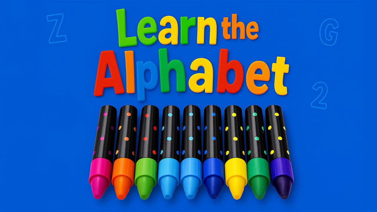 Teaching ABC's with Colored Pencils ABC song Learn alphabet - YouTube