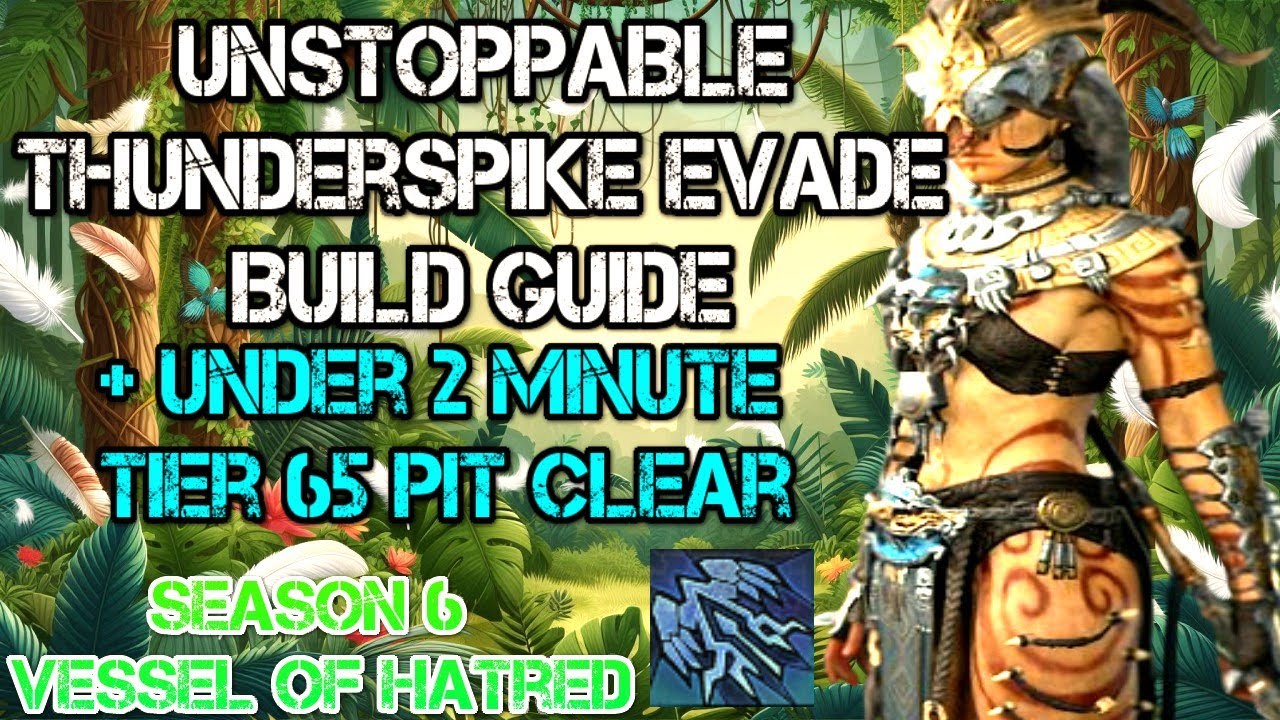 Diablo 4 UNSTOPPABLE ThunderSpike Evade Spiritborn OP Build Guide + 100 ...