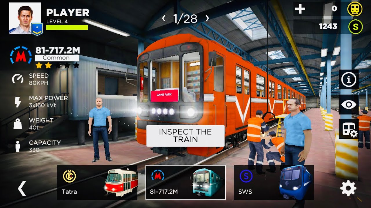 Subway Simulator 3D - Train Games Android IOS Gameplay HD - YouTube