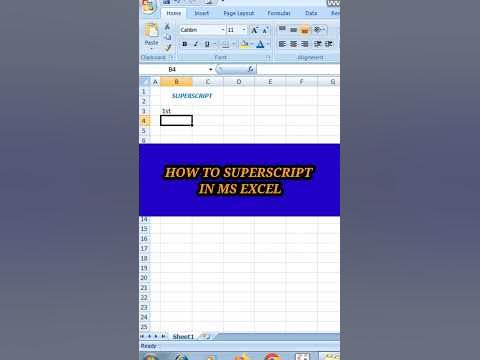 How to Superscript in MS excel #msoffice #shorts #exceltutorial #exceltips #exceltricks #excel ...