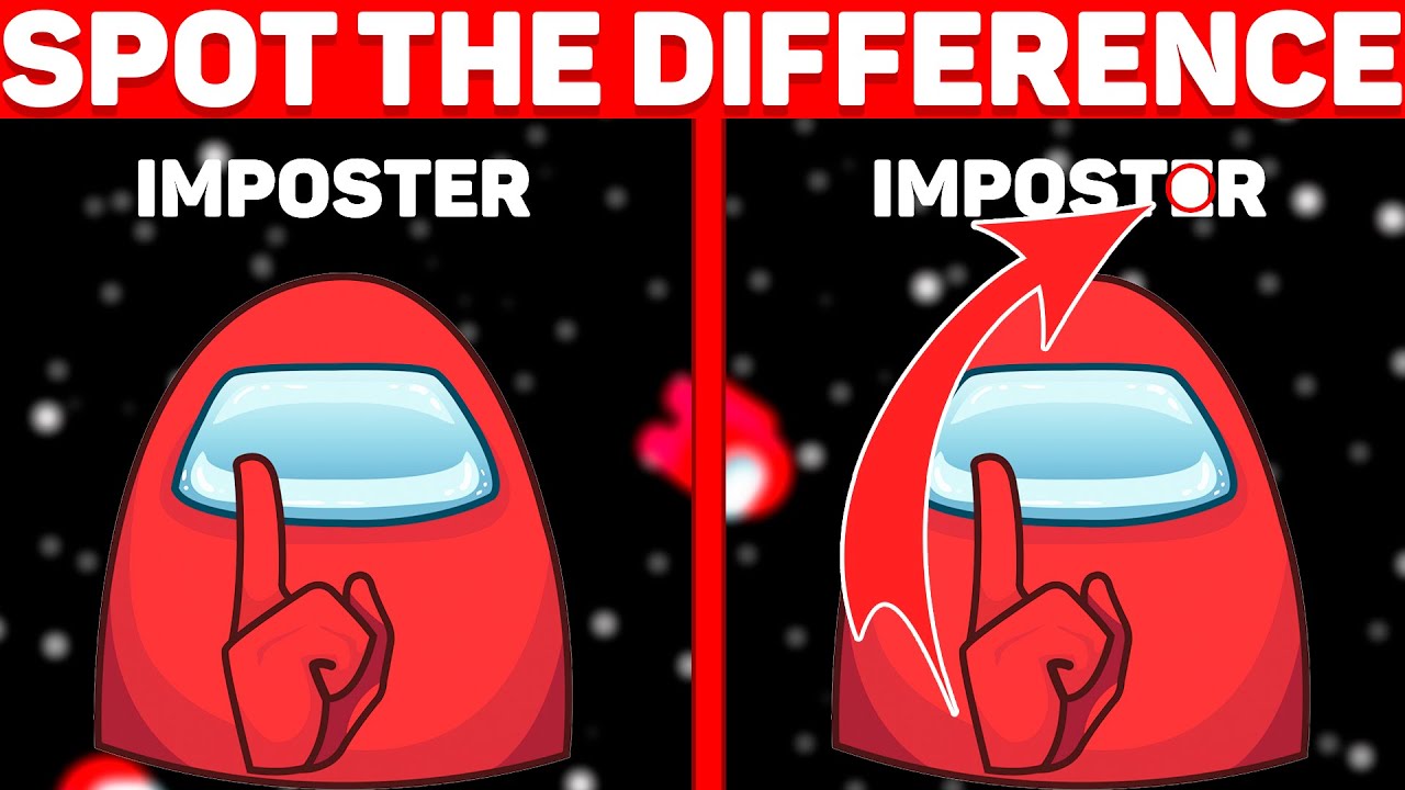 Among us spot the difference puzzle | Find the difference Spot the ...