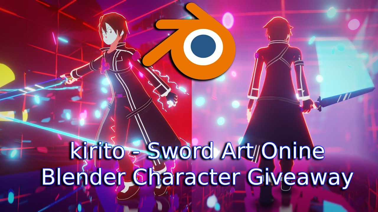 Kirito - Sword Art Online - Character Giveaway | Blender 3.0 | CGDASH ...