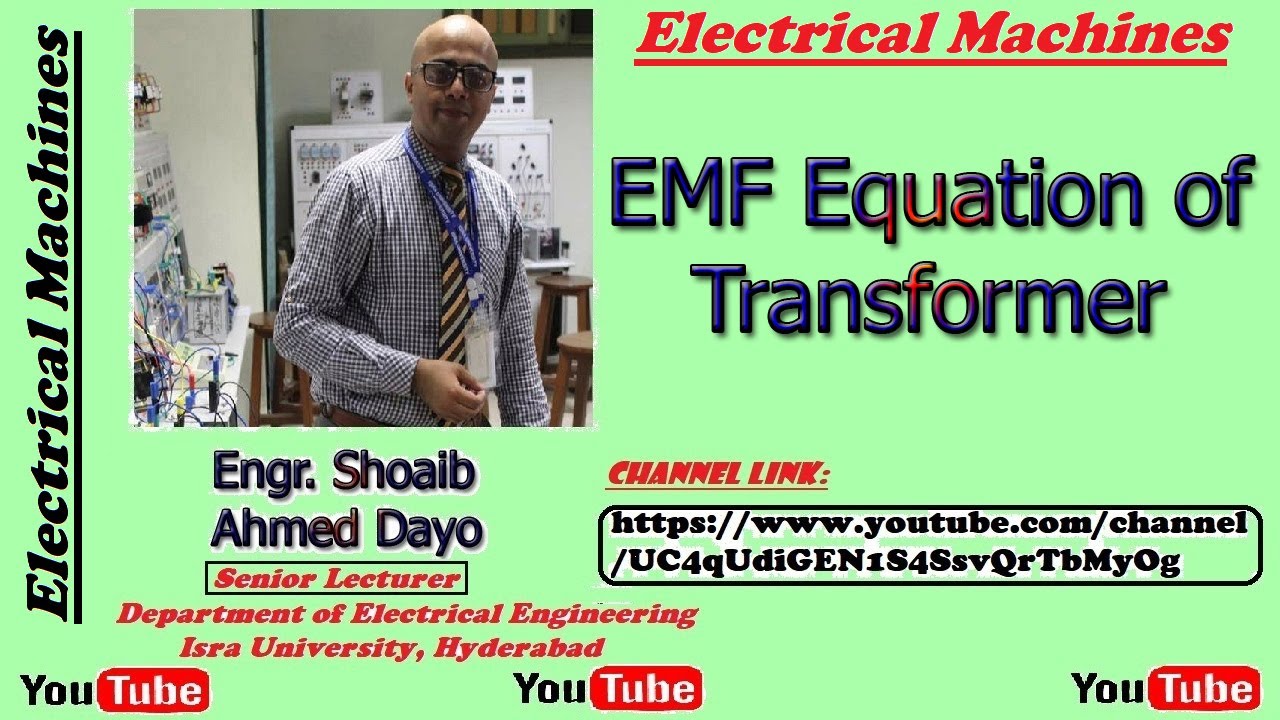 EMF Equation of Transformer | Single-Phase Transformer operation ...