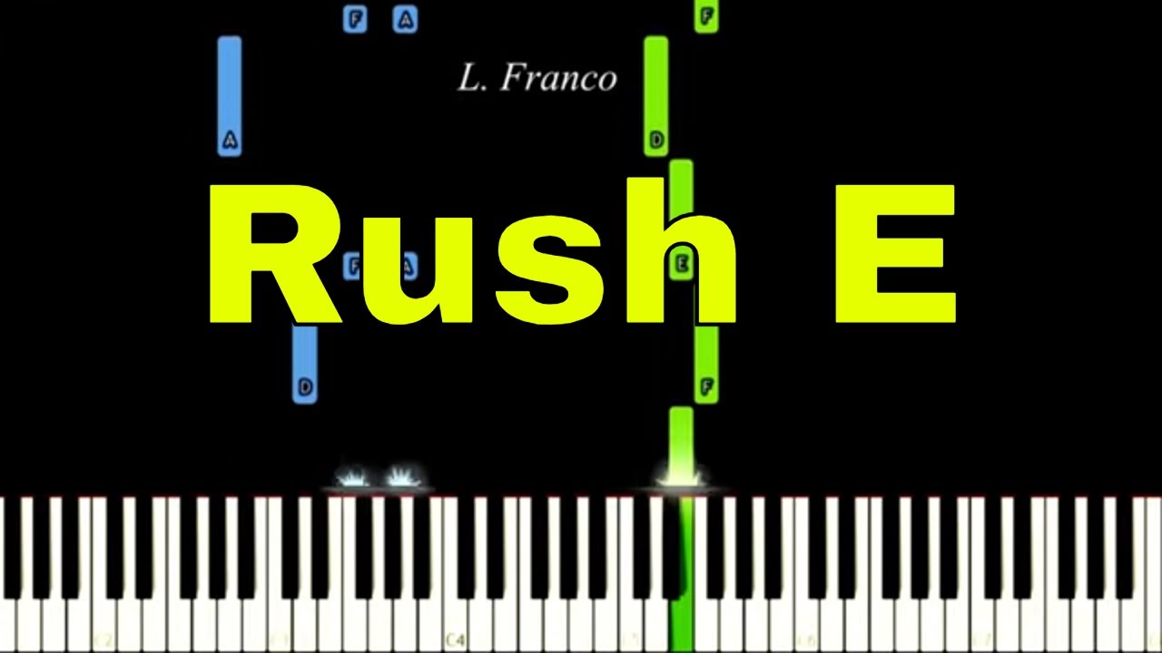 Rush E Easy Piano Tutorial - YouTube