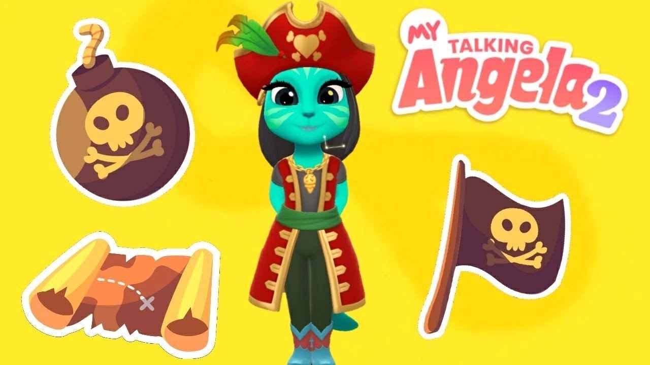 My talking Angela 2 & Pirates 🏴‍☠️ ☠️☠️☠️ - YouTube