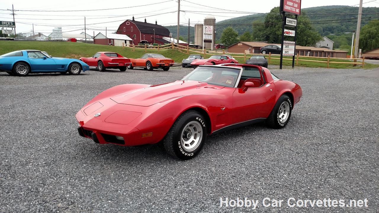 1978 Red Red Corvette L82 4spd Fun Driver For Sale - YouTube