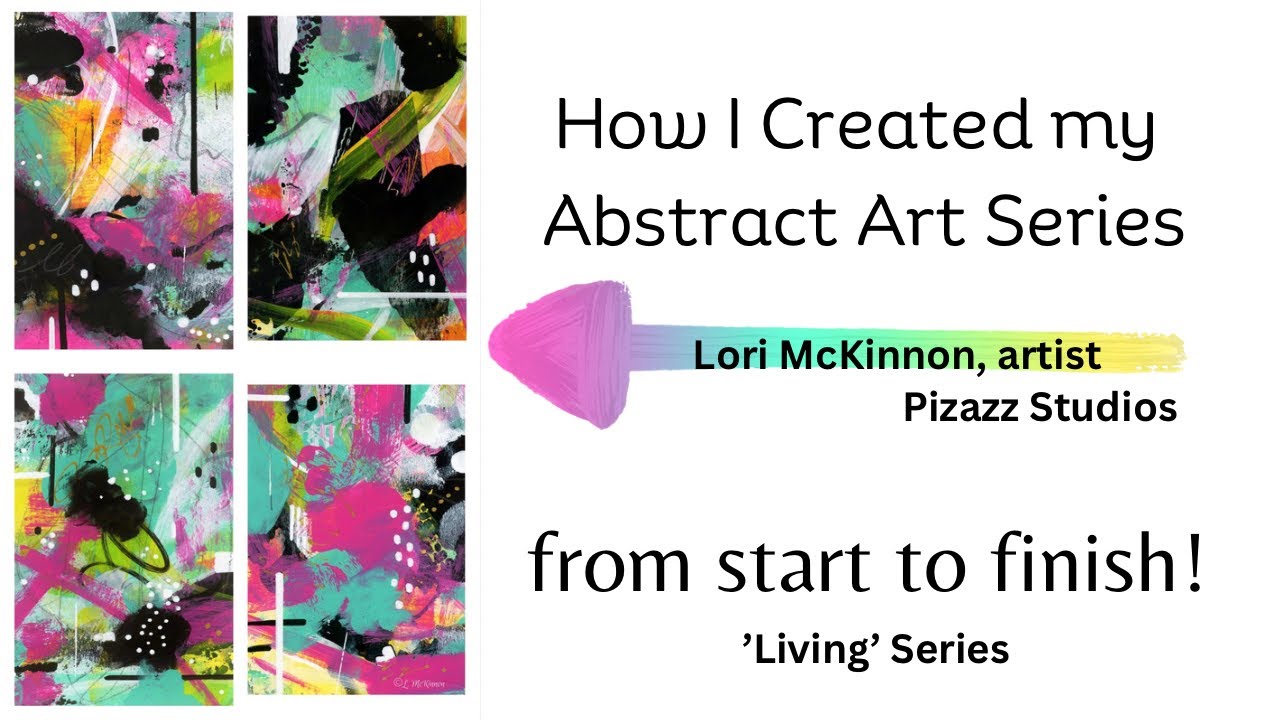 157 Abstract Art Process - Expressionism - Acrylic Painting Demo for my ...