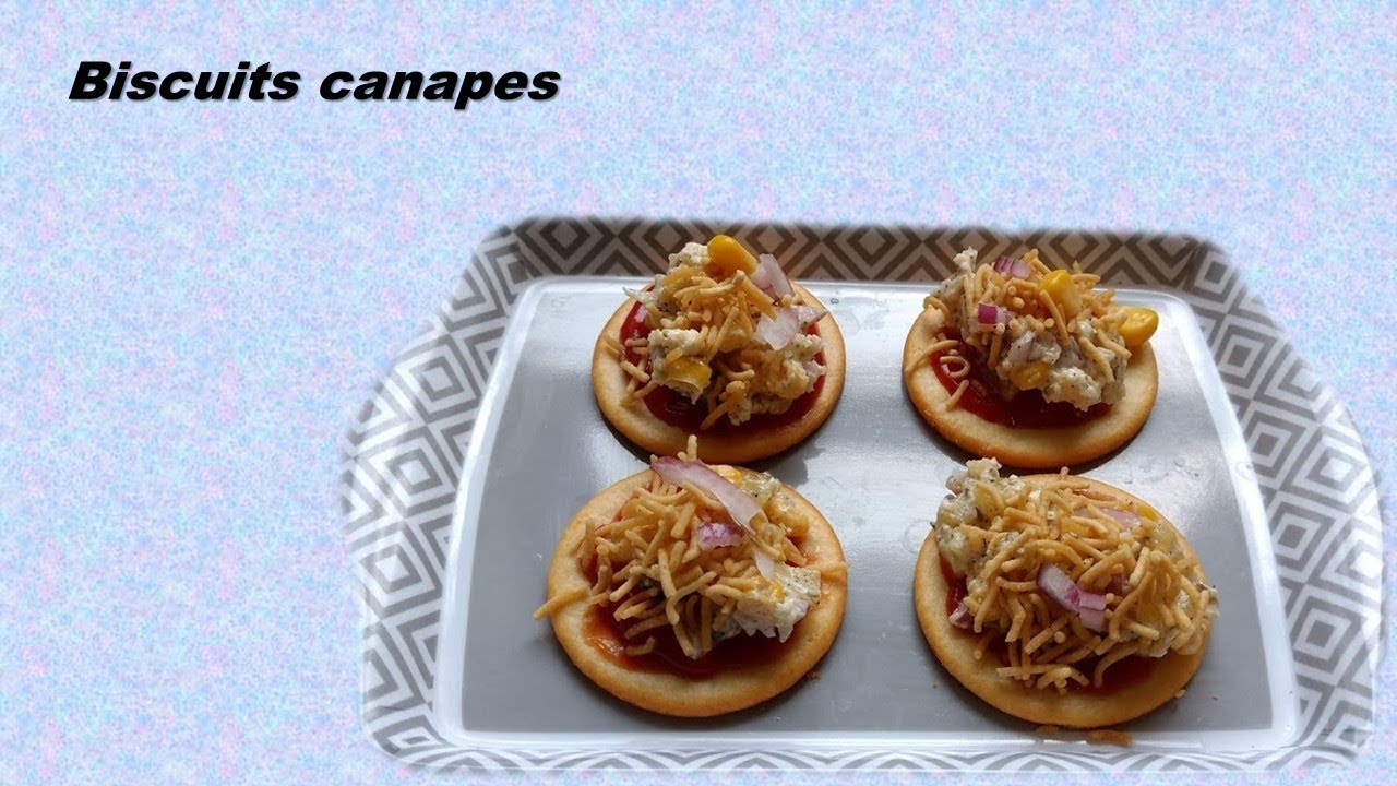Biscuit canapes for kids. Snack time recipe. - YouTube