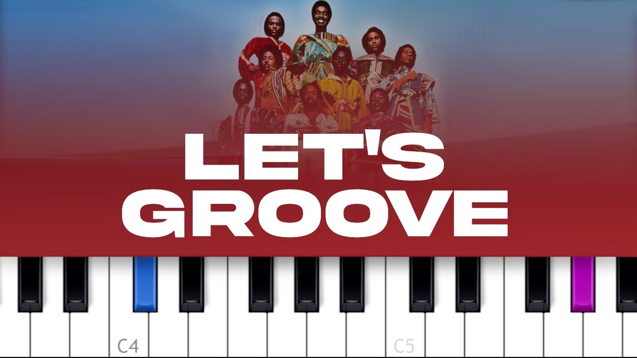 Earth, Wind & Fire - Let's Groove (piano tutorial) - YouTube