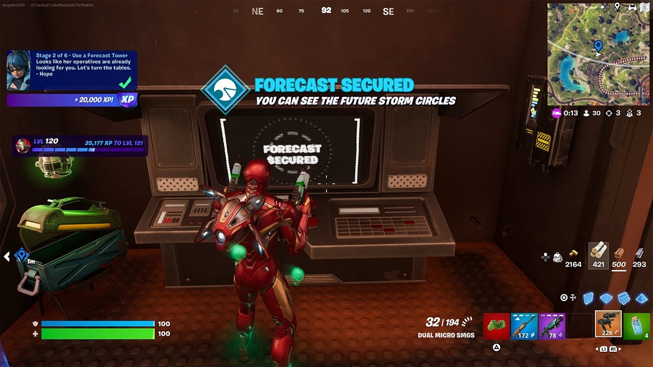How to EASILY Use a Forecast Tower in Fortnite locations Quest! - YouTube