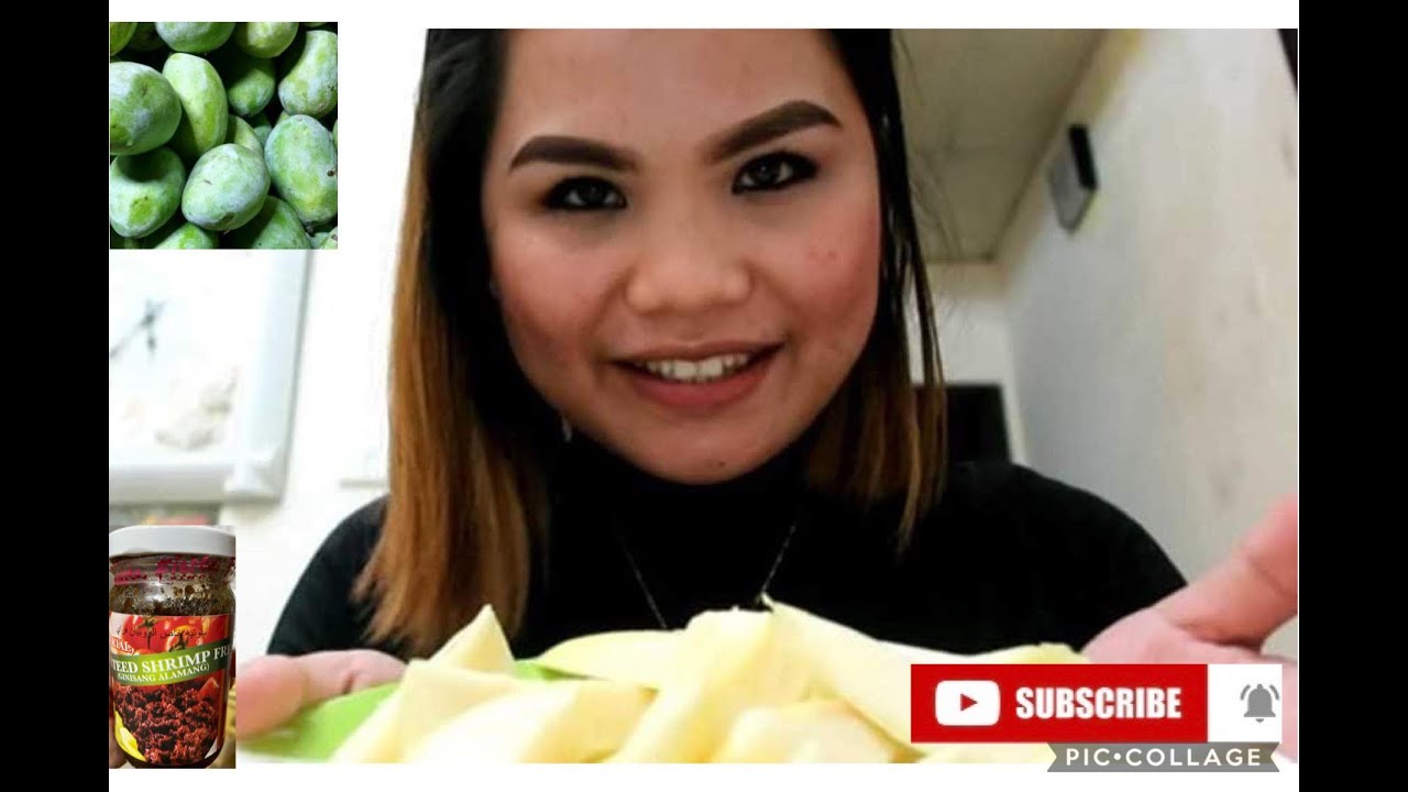 Craving Green Mango with bagoong Mukbang - YouTube