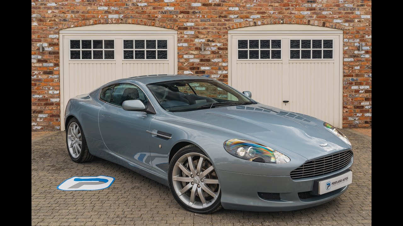 2004/04 ASTON MARTIN DB9 COUPE IN CELESTE BLUE METALLIC WITH CASPIAN ...