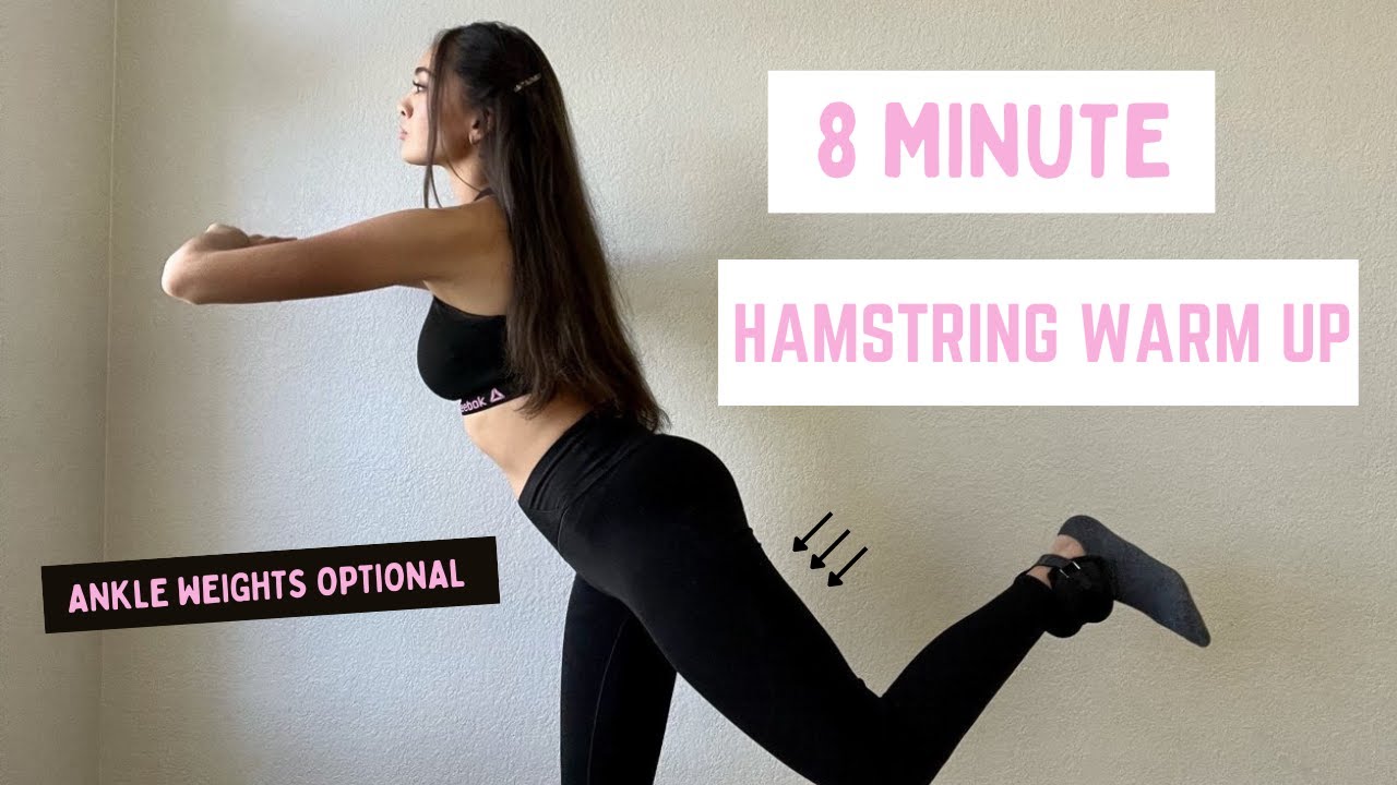 8 MINUTE HAMSTRING WARMUP//LOW IMPACT//BEGINNER FRIENDLY - YouTube