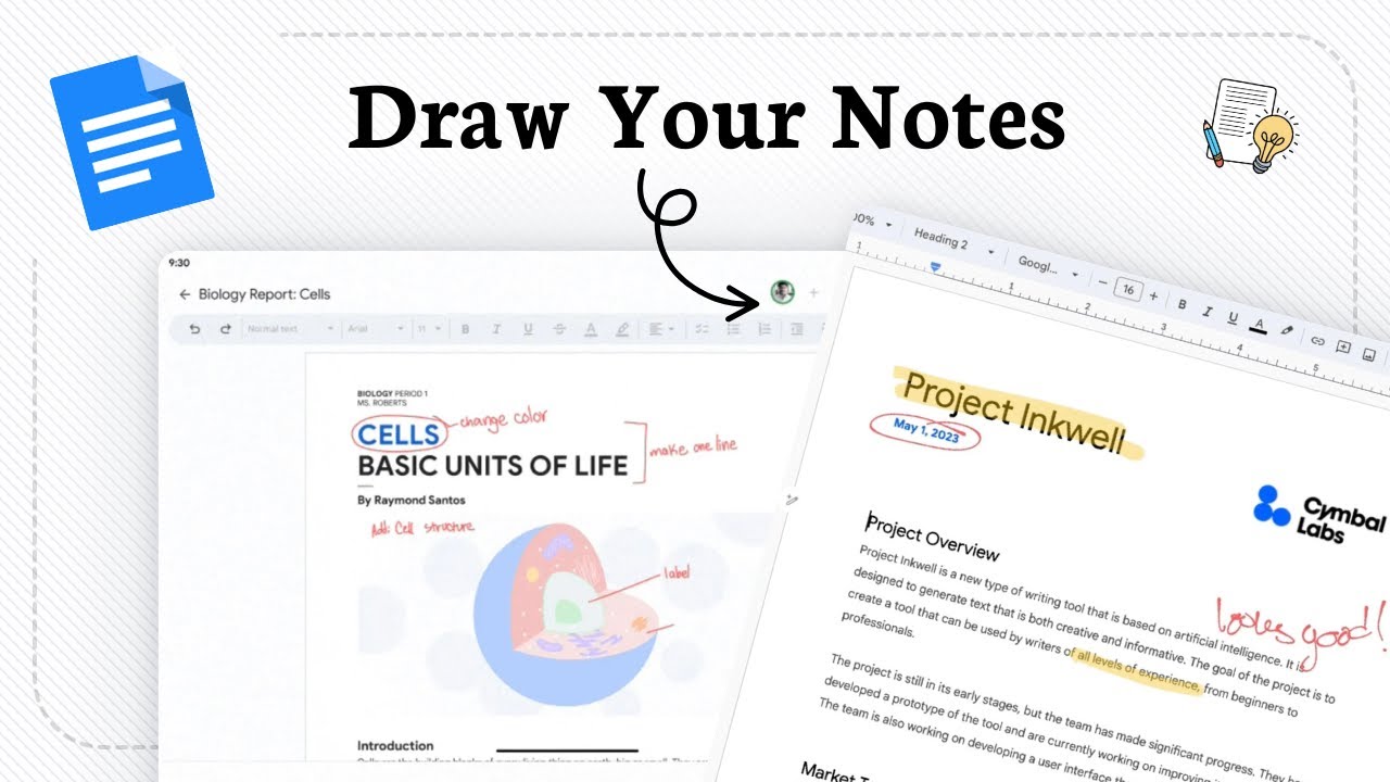 How to handwrite on google docs (Drawing Tool) - YouTube