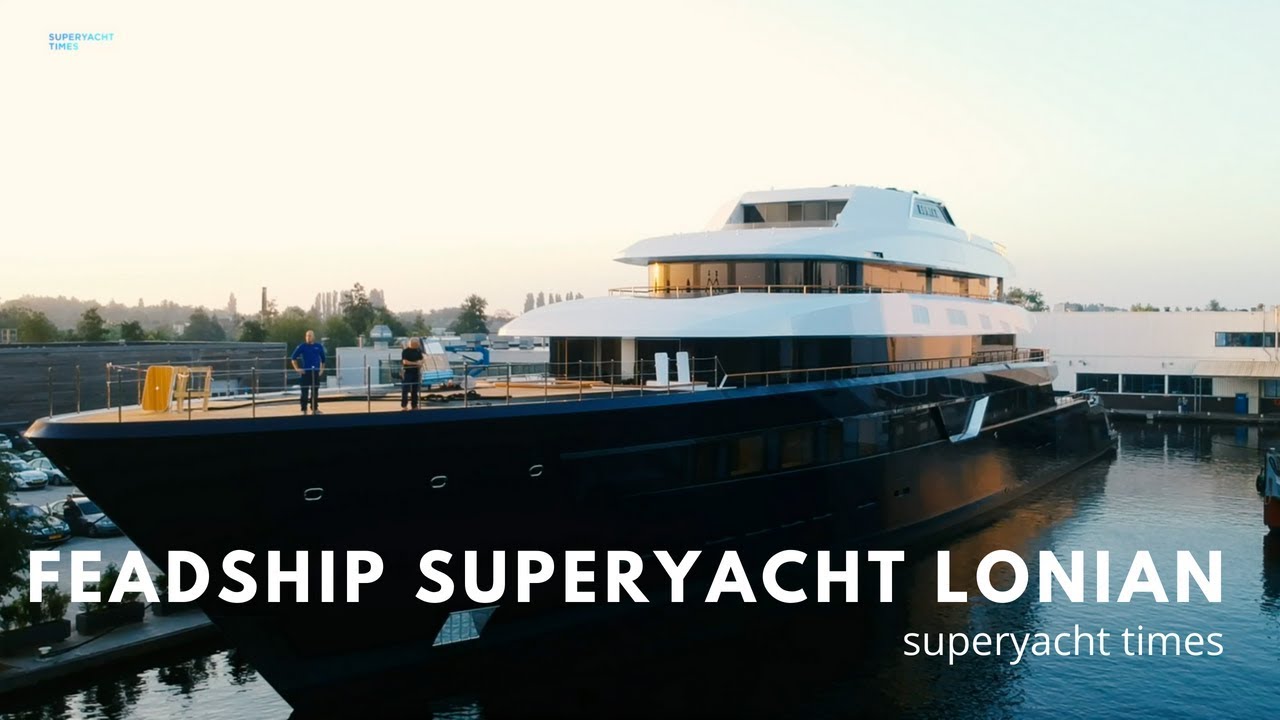 New 87m Feadship SUPERYACHT LONIAN Launch - YouTube