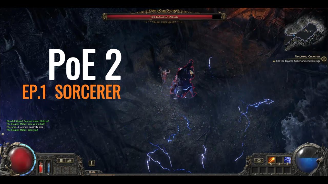 PoE 2 getting started with the sorcerer Ep.1 - YouTube