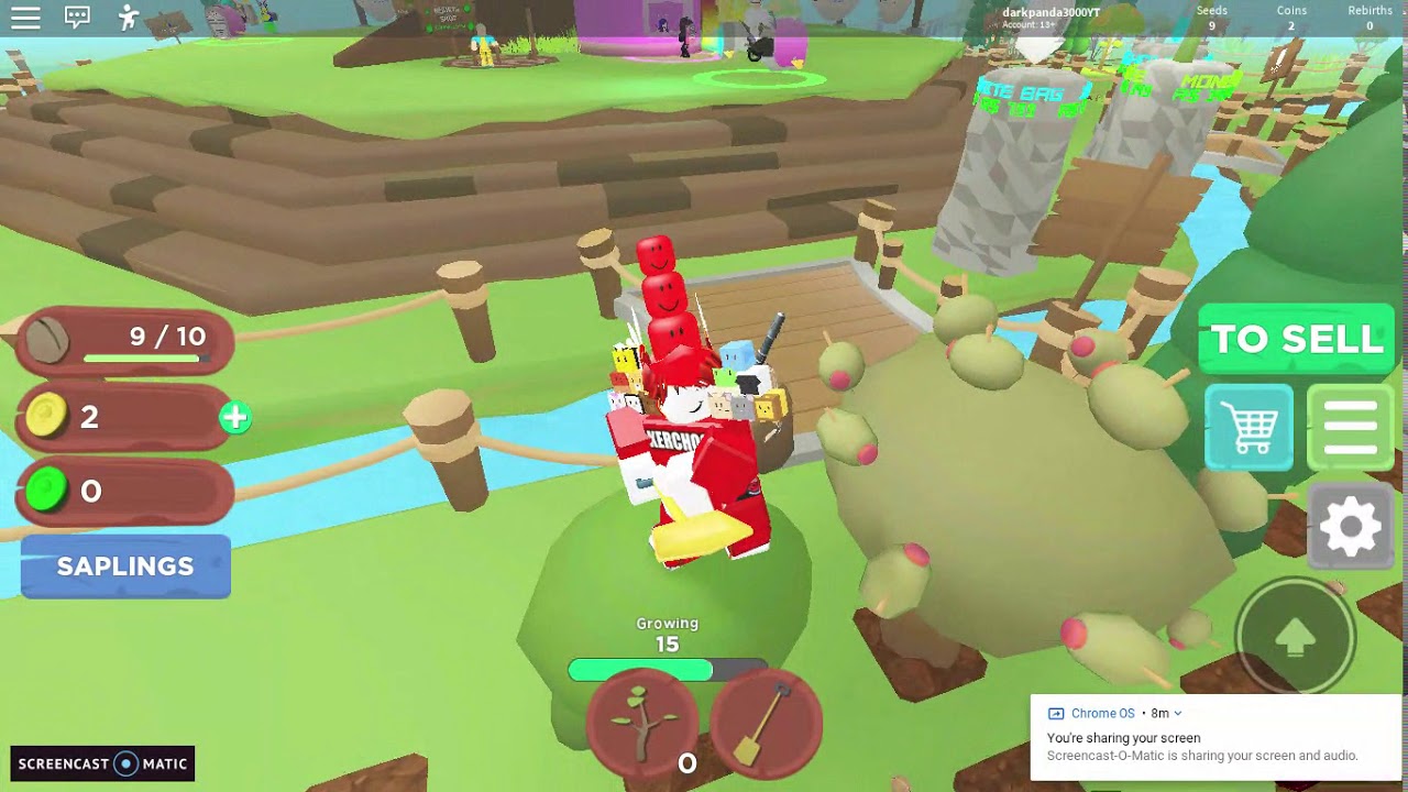 Roblox tree planting sim part 2 - YouTube