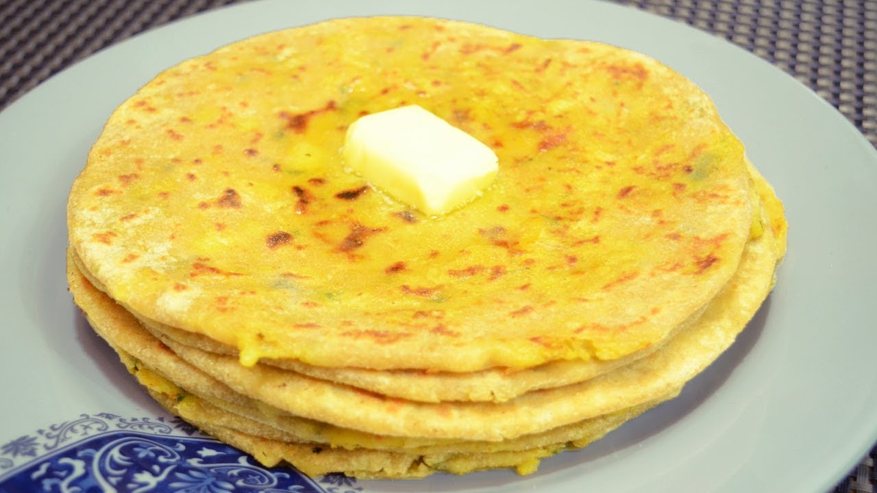 Cheese Aloo Paratha Recipe - YouTube