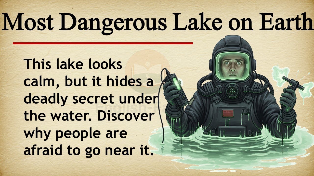 The Most Dangerous Lake on Earth || 🌊☠️ Learn English Through Story ...