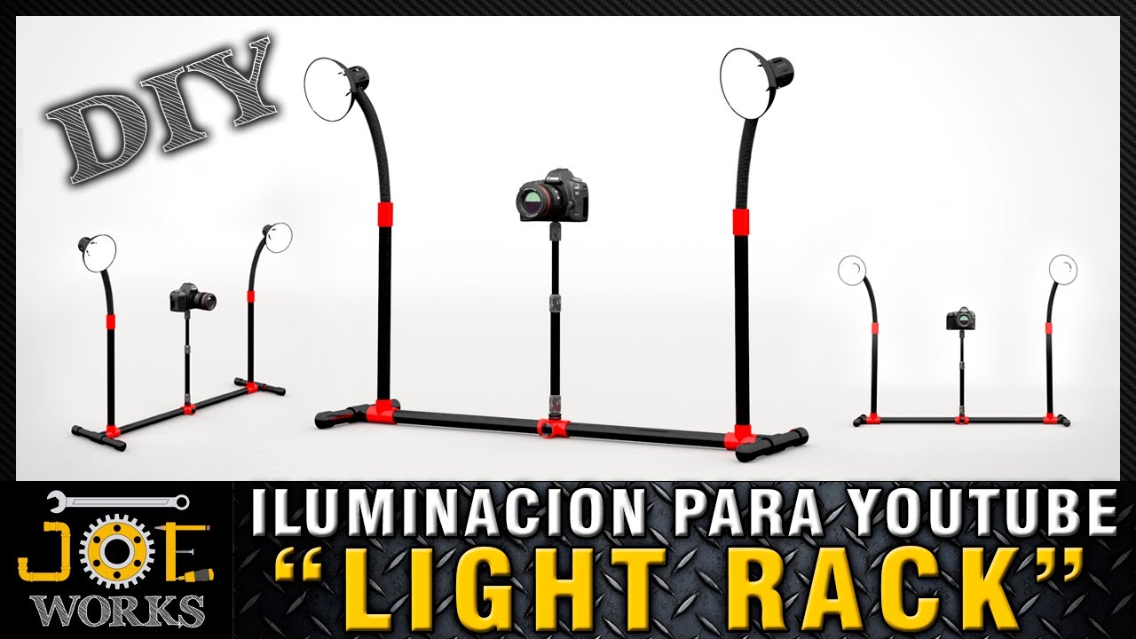 Construyendo LUCES PARA VIDEOS "Light Rack" Soporte de Iluminacion para ...