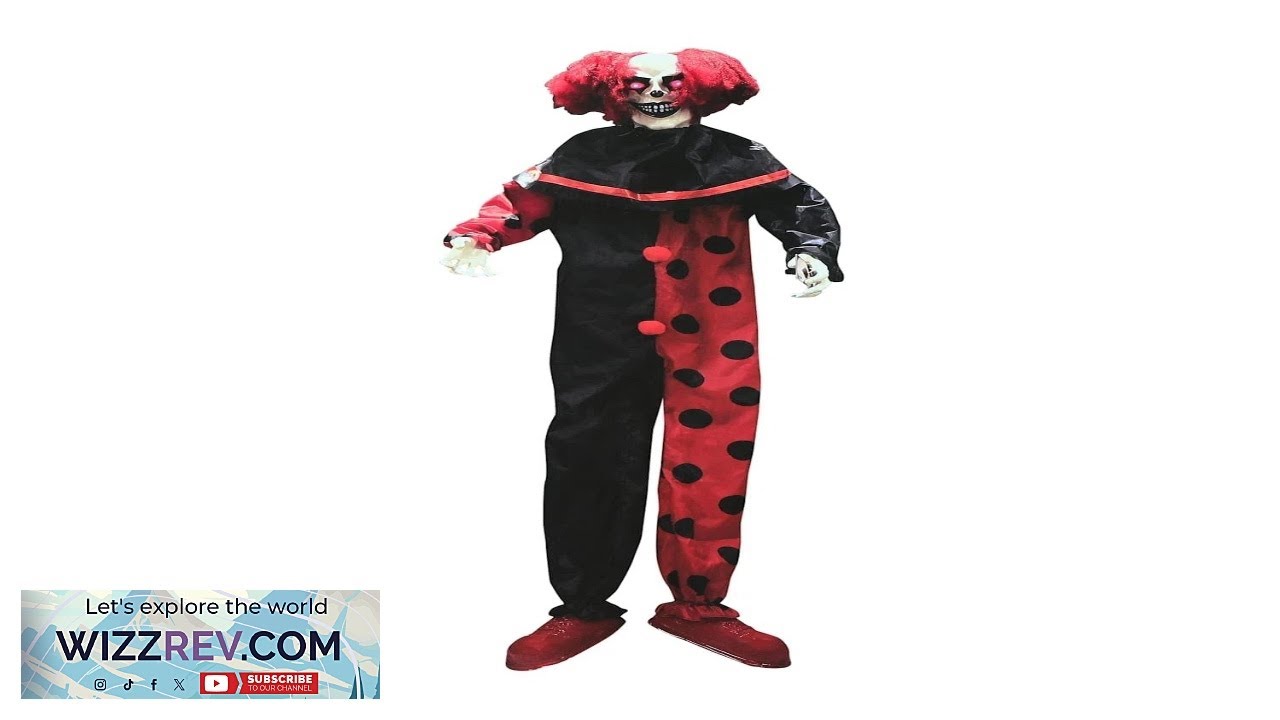 Halloween Evil Clown LED Animatronic 6ft eBay - YouTube
