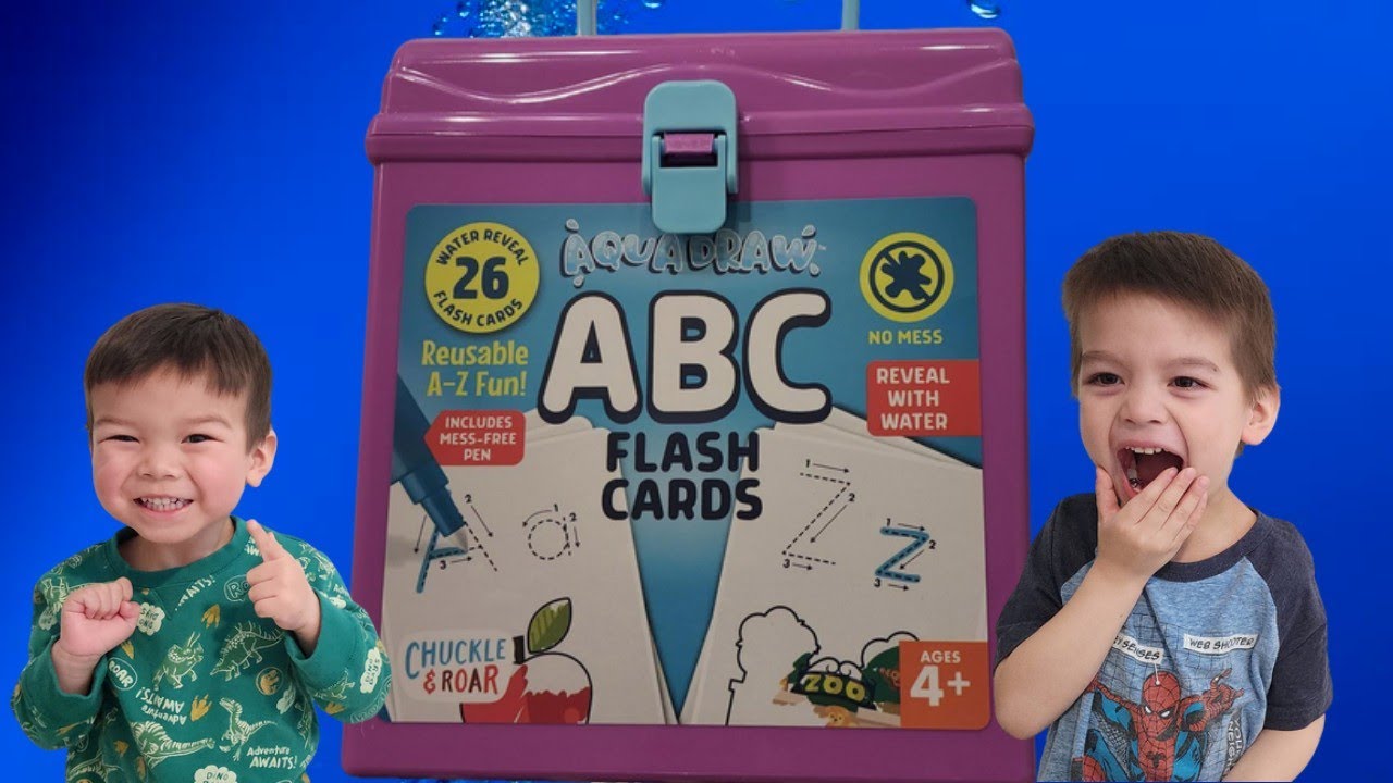 aqua draw ABC flash cards #toddlerlearning #target #parenttips - YouTube