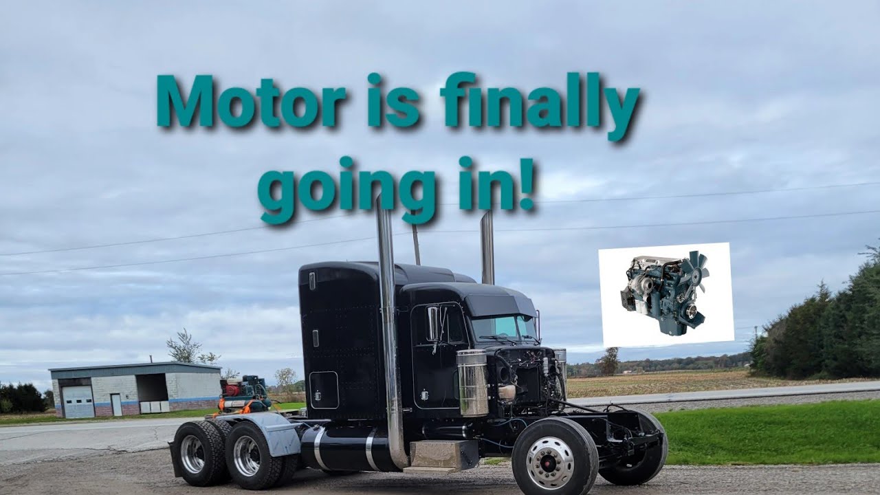 Peterbilt 379 rebuild series (episode 16) The motor is finally going in ...