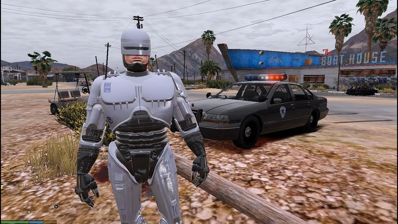 GTA 5 Robocop Mod - YouTube