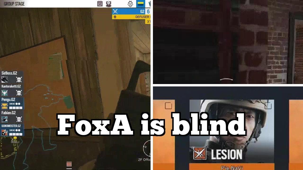 Daily Tom Clancy'S Rainbow Six: Siege Plays: FoxA is blind - YouTube