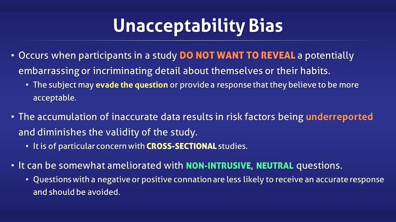 Unacceptability Bias - YouTube