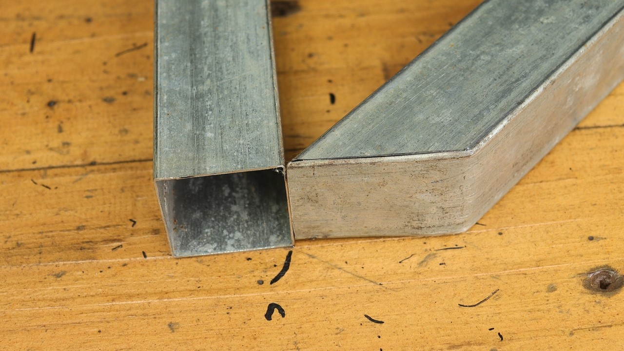 DIY metal tubing joints - YouTube