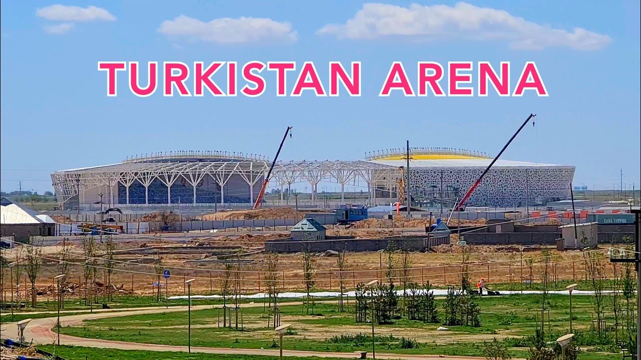 Вид на стадион Turkistan Arena с горки - 1 Minute Story NS - YouTube