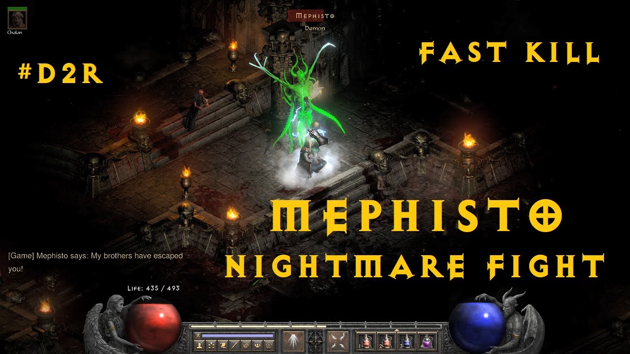 Mephisto Nightmare fast fight (Speedrun) - Diablo 2 Resurrected / D2R ...
