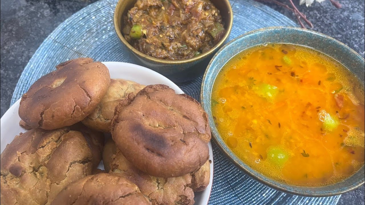 DAAL BATI BEGAN KA BHARTA RECIPE|HOW TO MAKE DAAL BATI BEGAN KA BHARTA ...