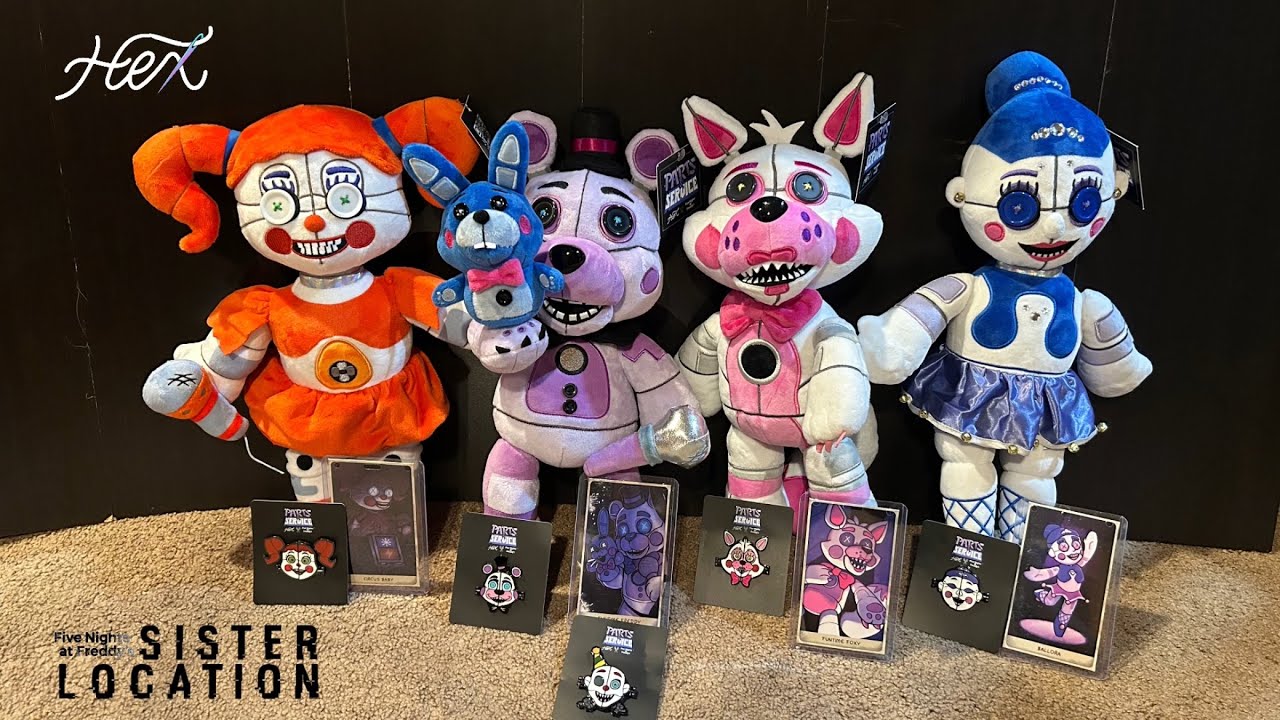 FNaF HEX Sister Location Plush Review! - YouTube