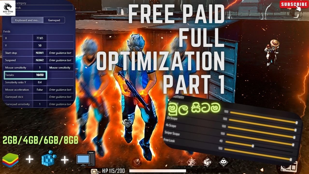 LOW END PC (4GB/6GB/8GB) PAID PC OPTIMIZATION FOR PLAAY FREE FIR (2024 ...