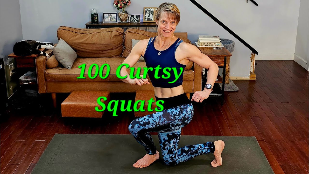 Epic Squat Challenge: Day 57 Curtsy Squat Unleashed! - YouTube
