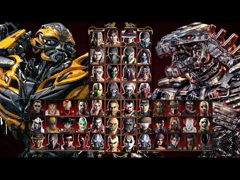 Mortal Kombat 9 - TRANSFORMERS & MECHAGODZILLA - Expert Tag Ladder - Gameplay @(1080p) - 60ᶠᵖˢ ✔